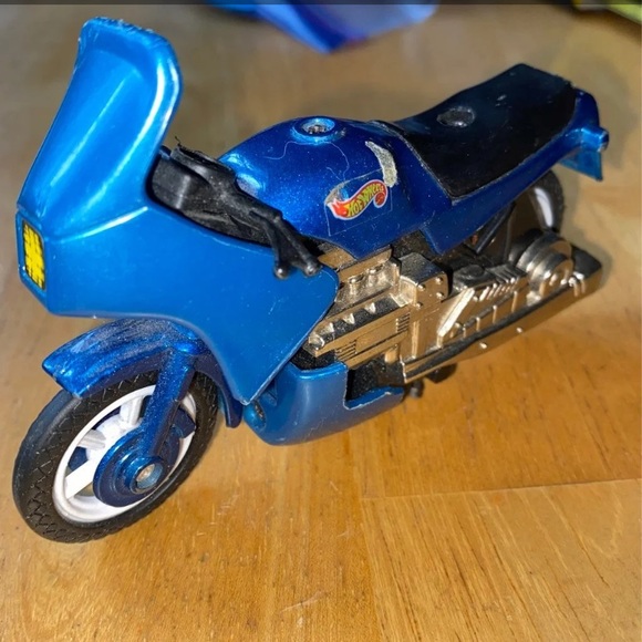 Mattel | Toys | Hot Wheels Motorcycle Toy Arco 988 Mattel Blue Made In ...